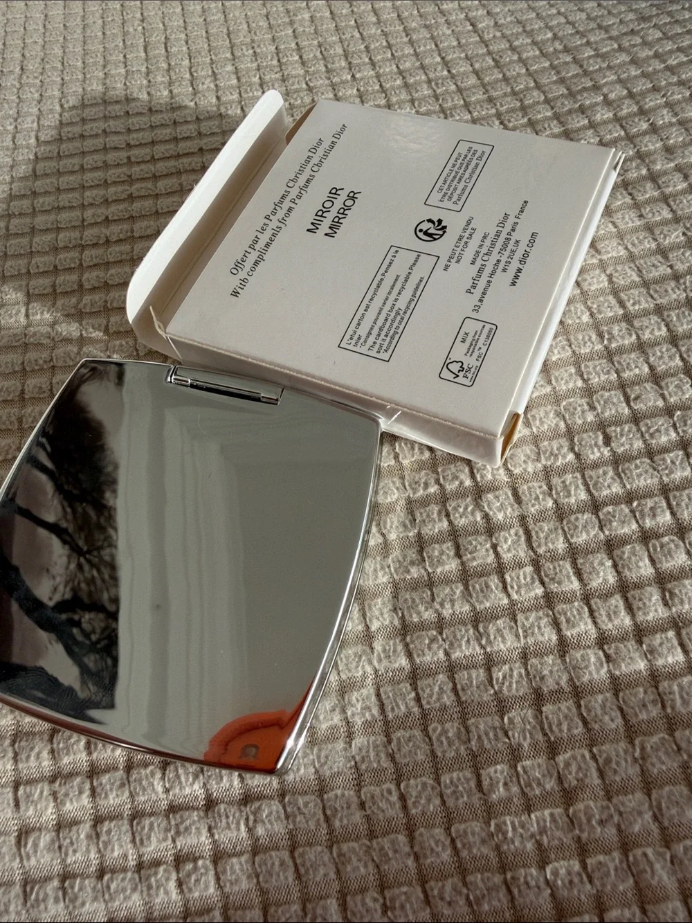 Dior | Other | Dior Silver Cd Logo Compact Mirror | Poshmark